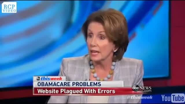 Pelosi on ObamaCare Website Glitches: It’s Unacceptable :: Grabien - The Multimedia Marketplace ...