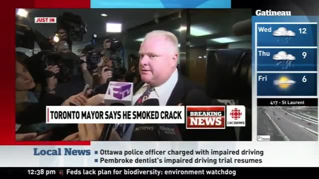 Toronto Mayor Rob Ford Admits Smoking Crack but Says He’s Not an Addict ...
