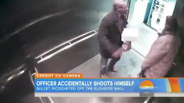 Caught on Tape: Police Officer Accidentally Shoots Himself in the ...