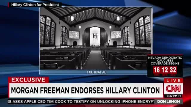 Morgan Freeman Narrates New Ad for Hillary Clinton :: Grabien - The ...