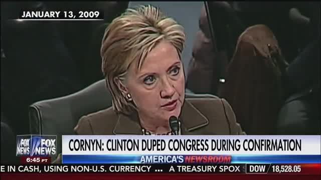 Cornyn: I Would Not Vote to Confirm Clinton Now Because She ‘Misled Me ...