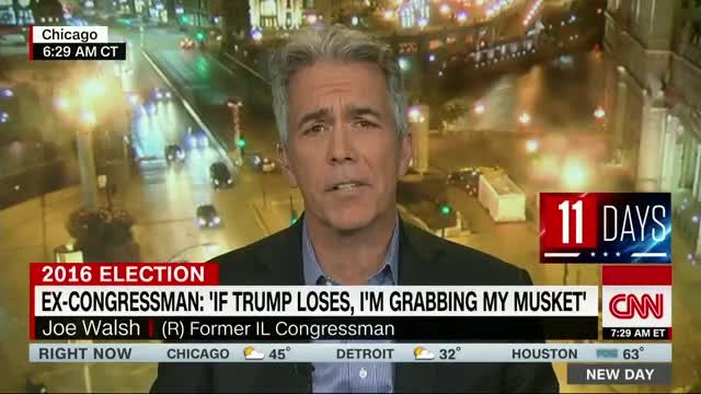 Former Rep. Joe Walsh: When I Said Grab Your Musket if Trump Loses, I ...