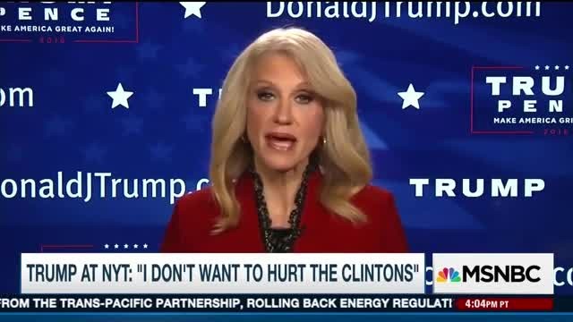 Matthews Presses Conway Over Clinton: Does He Still Think She’s ...