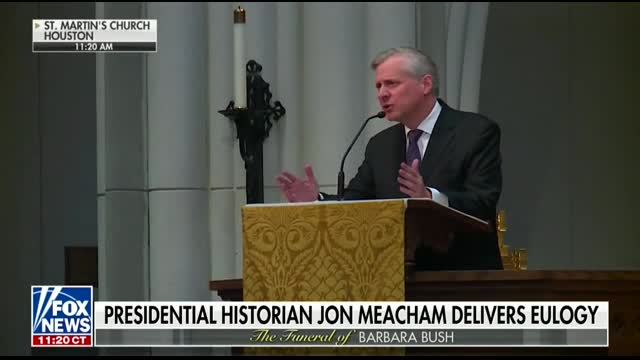 At Barbara Bush Funeral, Meacham Tells Funny Story of Getting Mixed up ...