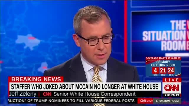 CNN: Staffer Who Joked About McCain No Longer at White House :: Grabien - The Multimedia ...