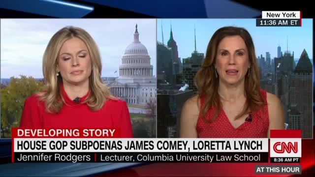 Jennifer Rodgers on Comey, Lynch Subpoenas: ‘Looks More Like a Lame ...
