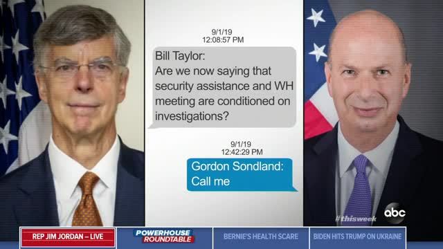 Jim Jordan: Volker ‘Said There Was No Quid Pro Quo and No Linkage to ...